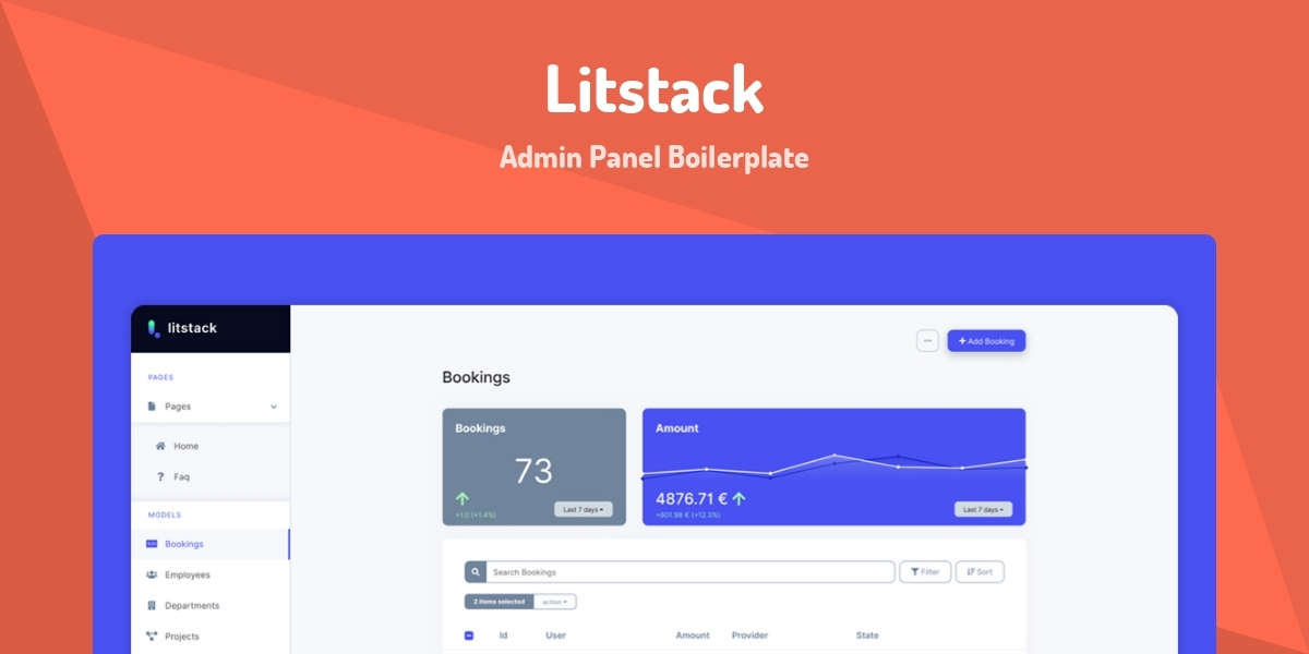 Litstack Admin Panel Boilerplate Made With Laravel